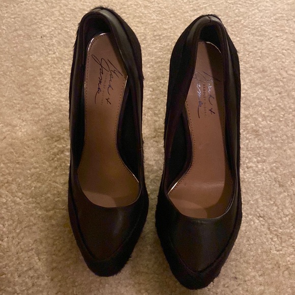 Badgley Mischka | Shoes | Badgley Mischa Chocolate Brown Leather Upper ...